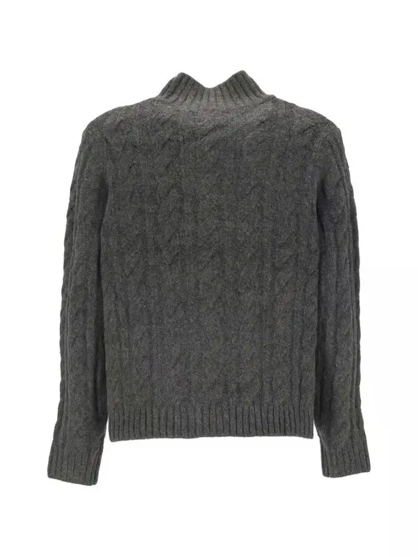 KEELING Cable-knit Mock-neck Sweater