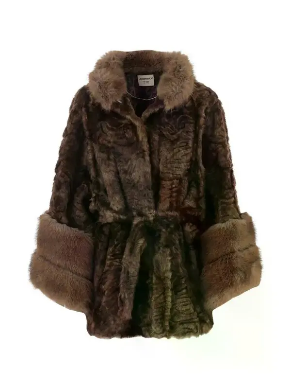 UNCOMMON Faux-fur Belted Jacket