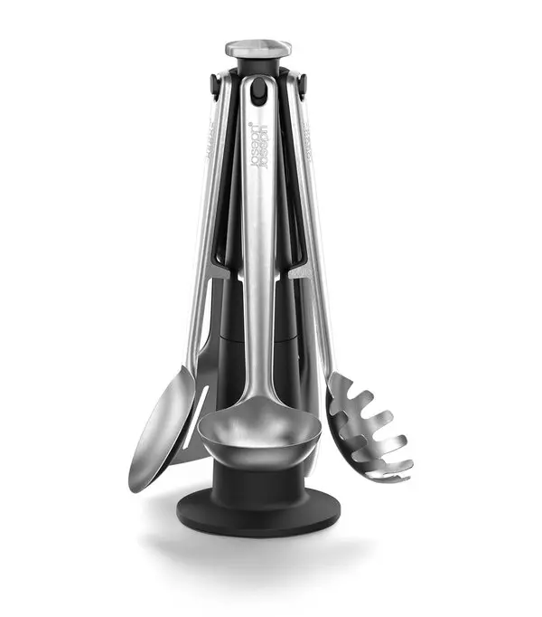 JOSEPH JOSEPH Elevate Excel 5-piece Utensil Carousel Set - Silver