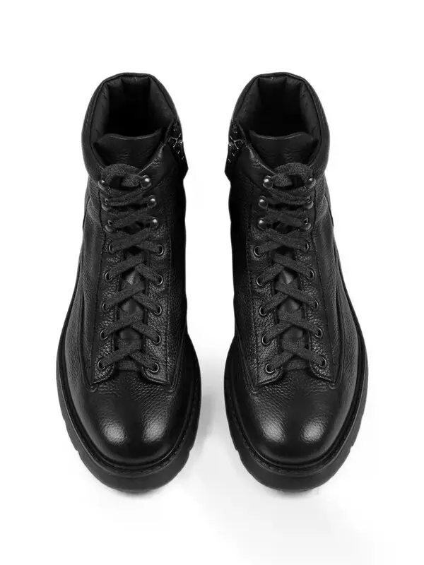 DOUCAL'S Lace-up Calf Leather Ankle Boots