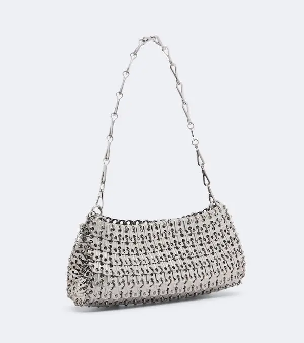 Rabanne 1969 Embellished Shoulder Bag - Silver