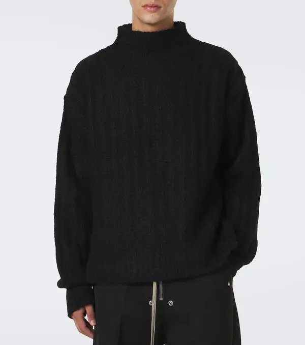 Rick Owens Turtle Cashmere And Silk Sweater