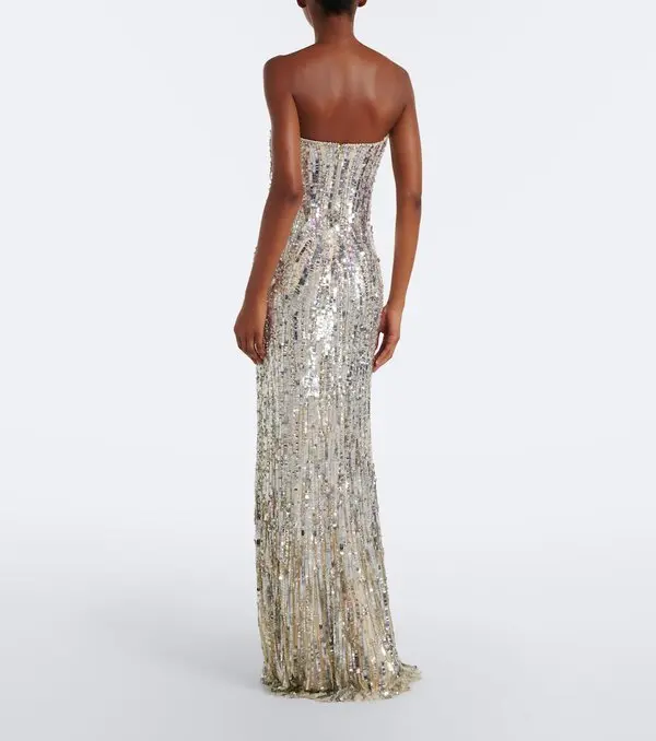 Jenny Packham Euphoria Embellished Bustier Gown