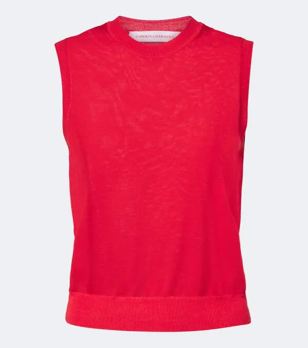 Carolina Herrera Wool And Silk-blend Top