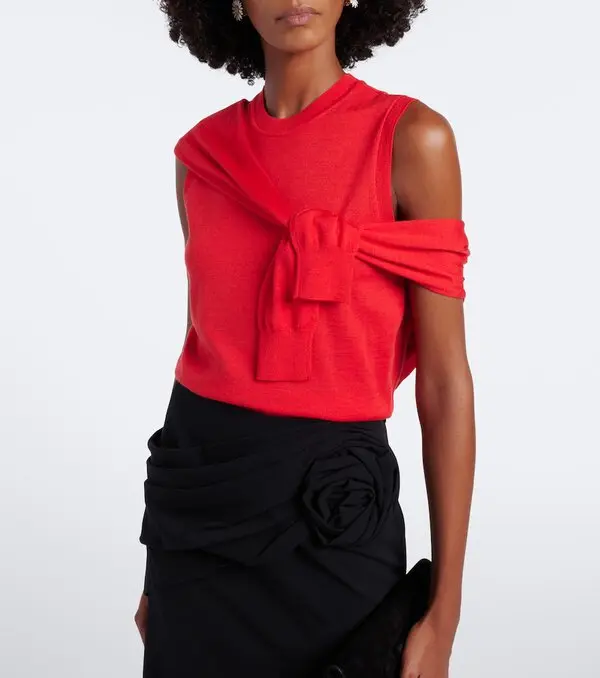 Carolina Herrera Wool And Silk-blend Top