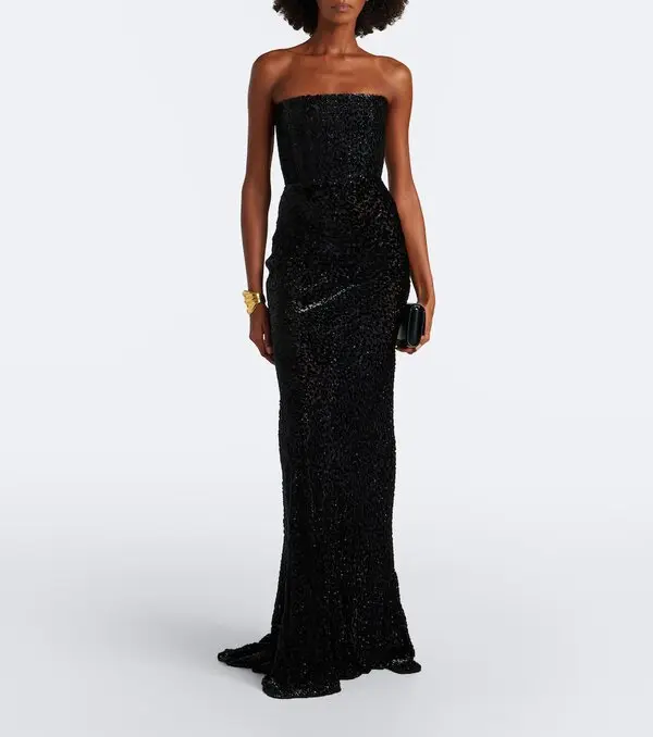 Alex Perry Devore Bustier Gown