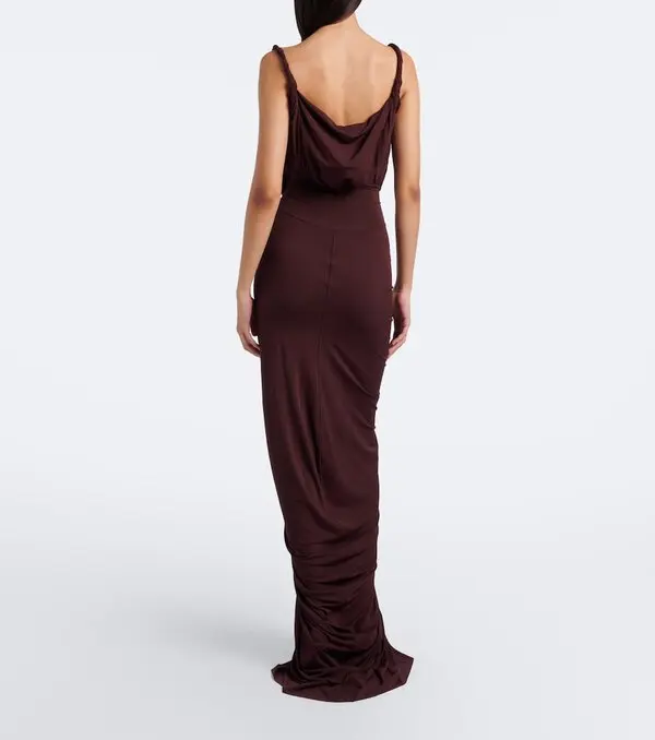Rick Owens Nadia Ruched Jersey Gown