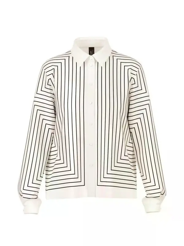 MARCCAIN Geometric-print Shirt - White