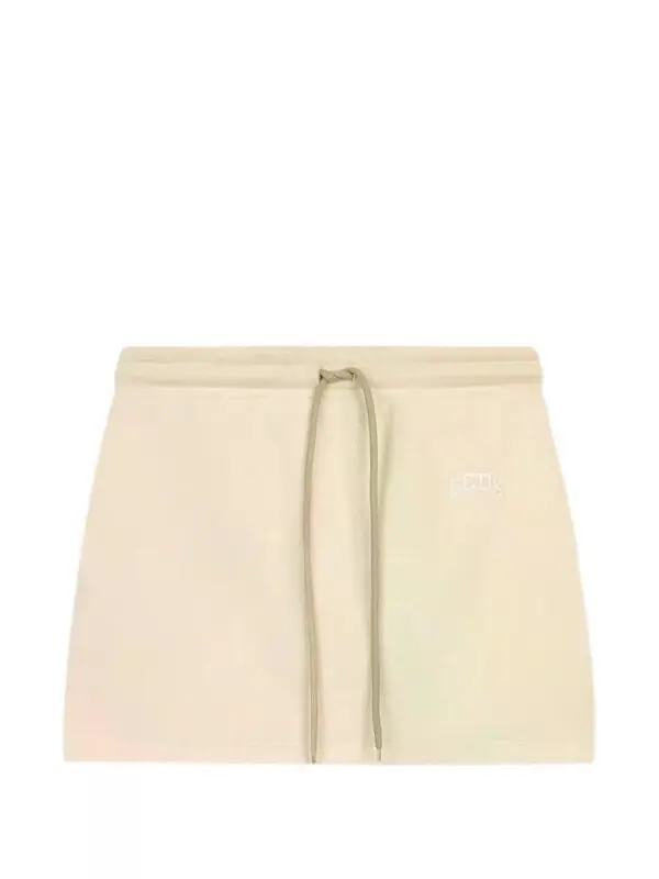 Gcds Logo-embroidered Drawstring Mini Skirt