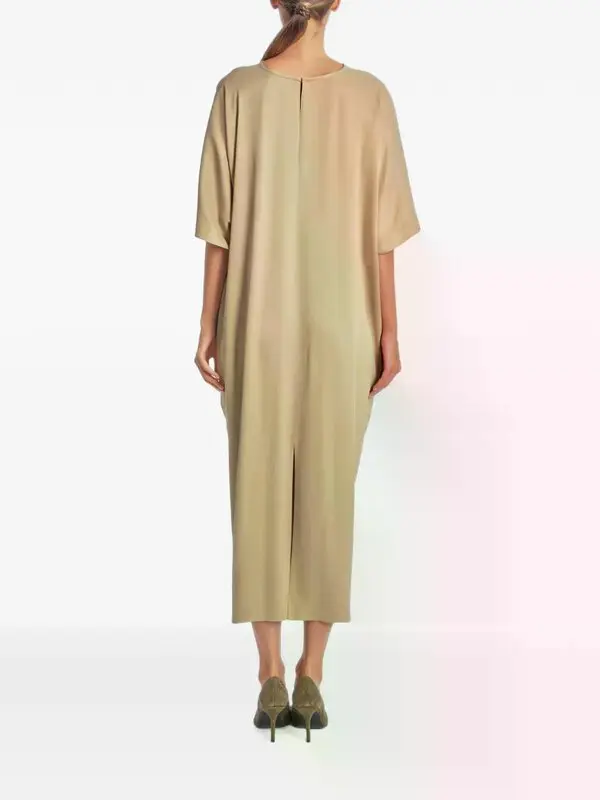 IRINA SCHROTTER Aysha Crystal-embellished Draped Maxi Dress
