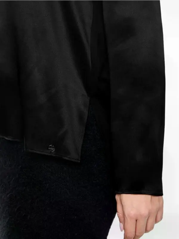 MARCCAIN Contrast-trim Silk Blouse