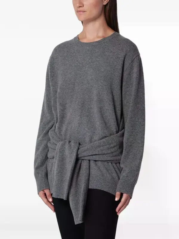 Source Unknown Tio Tie-detail Sweater - Grey