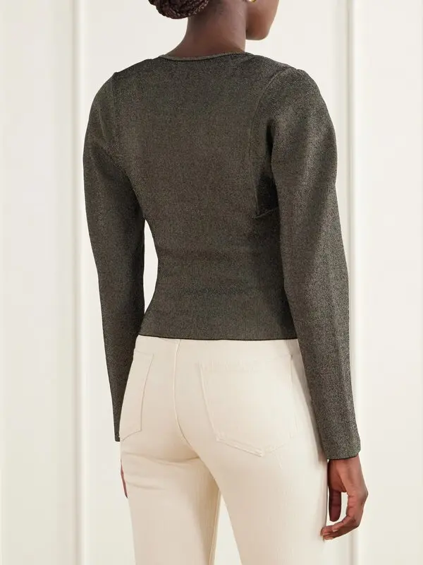 Jacquemus Sera Logo-embroidered Ponte Cardigan