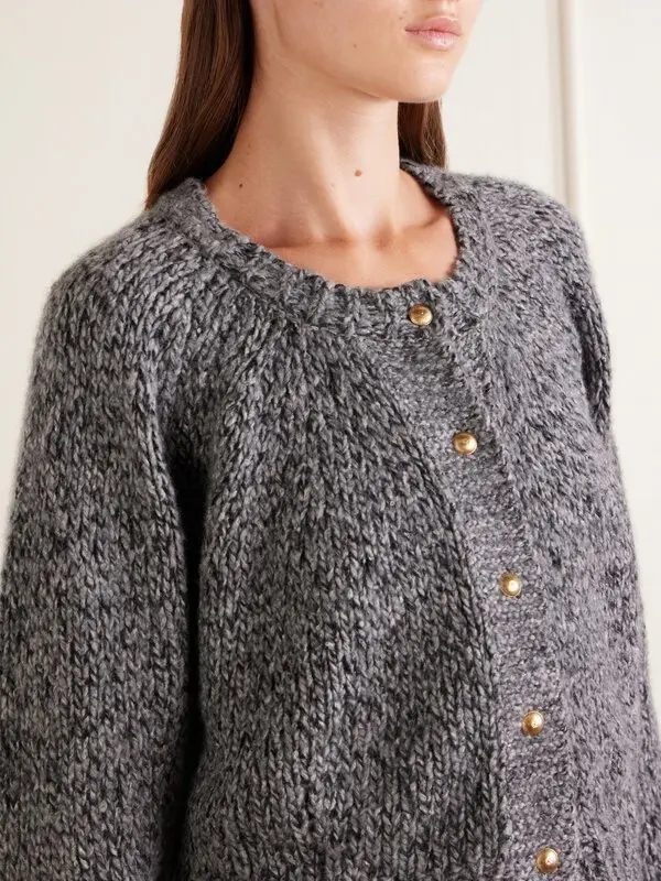 Khaite Niels Cashmere And Silk-blend Cardigan