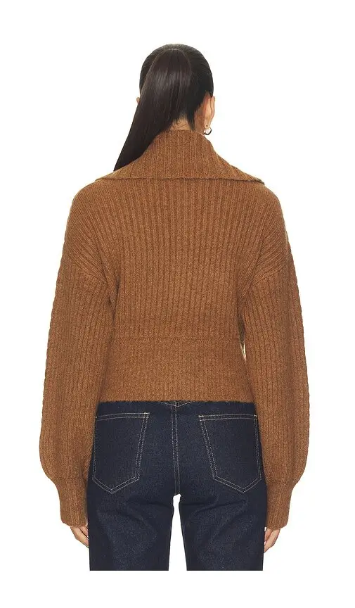 AMUR Emery Cable Knit Top In . Also