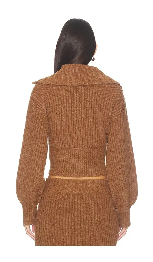 AMUR Emery Cable Knit Top