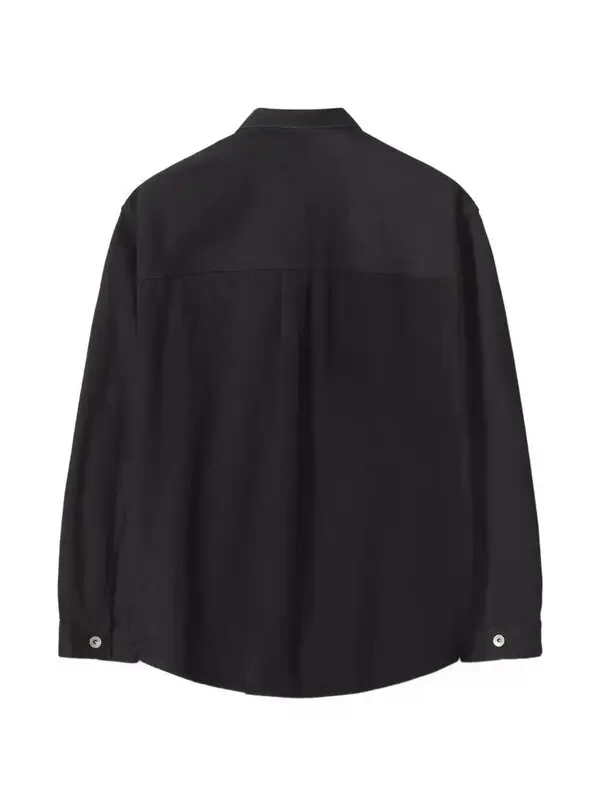 Maison Kitsuné Fox-embroidered Cotton Shirt Jacket