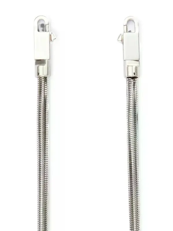 Rick Owens Snake-link Lobster-clasp Chain - Silver
