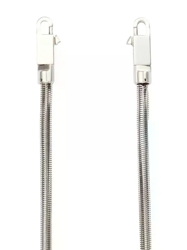 Rick Owens Snake-link Lobster-clasp Chain - Silver
