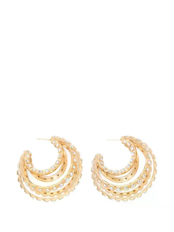 MARANT Mona Crystal-embellished Hoop Earrings - Gold