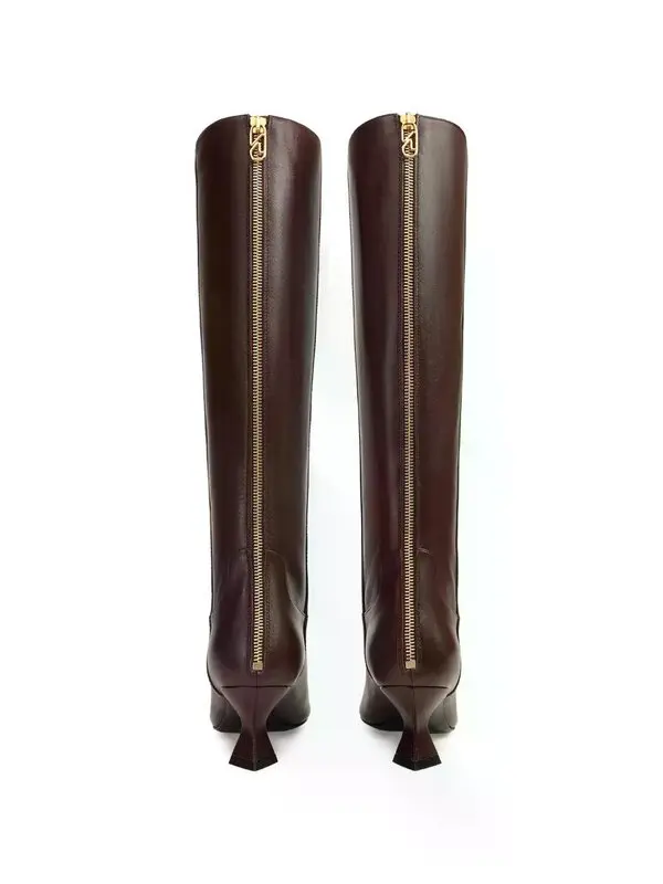 SERGIO ROSSI Sculpt Leather Boots