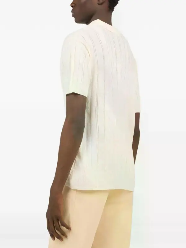 Roberto Cavalli Ribbed-knit Short-sleeve T-shirt