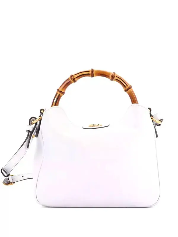 Gucci Diana Nm Bamboo Shoulder Bag Leather Small Tote Bag - Blue