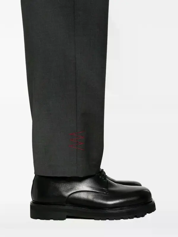 AMARANTO Drawstring-waist Straight-leg Trousers