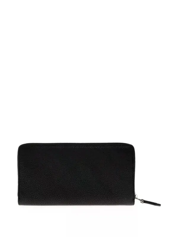 Dolce & Gabbana Logo-plaque Pebbled Leather Wallet