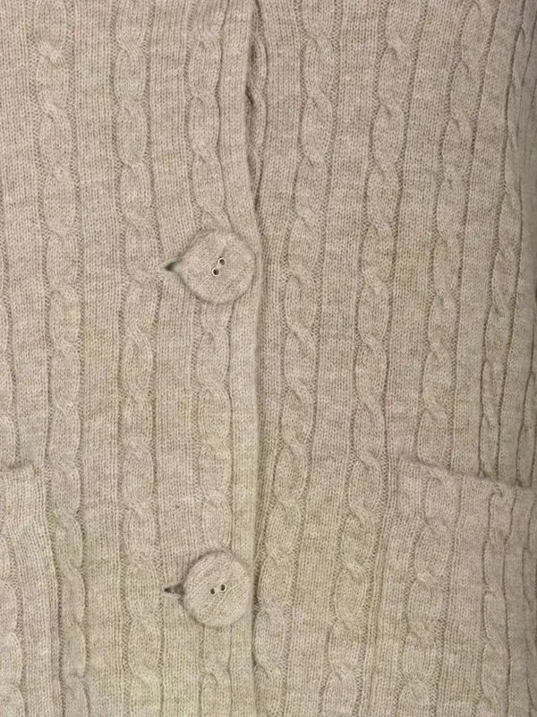 BY MALENE BIRGER Riva Cable-knit Layered Cardigan - Neutrals