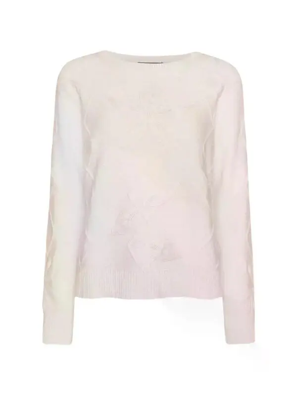 ELENA MIRÒ Floral-intarsia Sweater