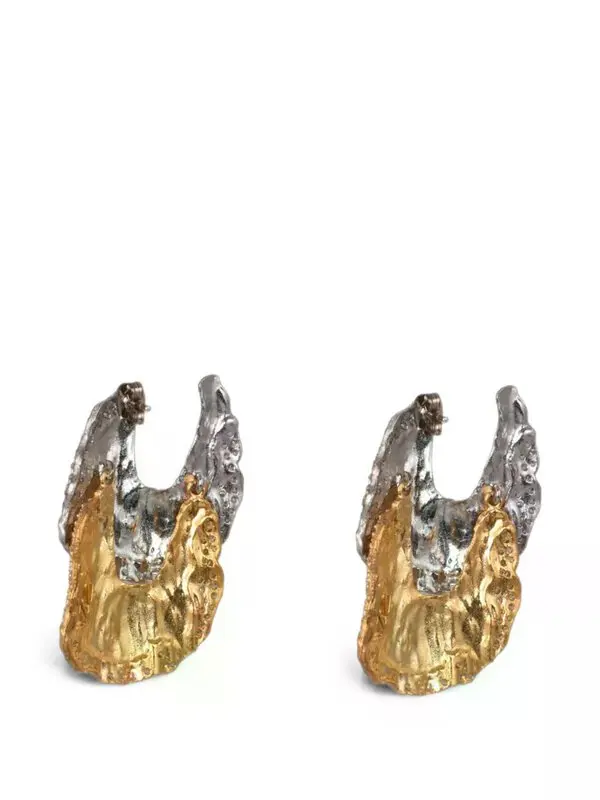 Joanna Laura Constantine Double Petal Crystal-embellished Earrings