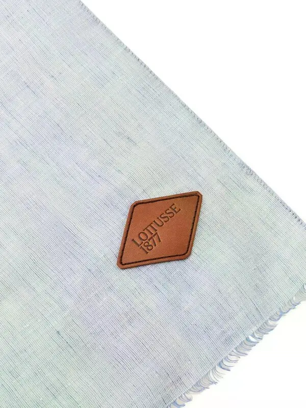 Lottusse 1877 Gandria Logo-patch Linen Scarf