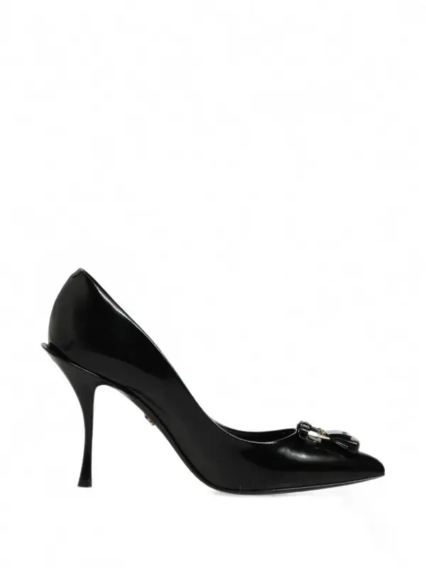 Dolce & Gabbana Sicily Bag-embellished Pointed-toe Pumps - Black