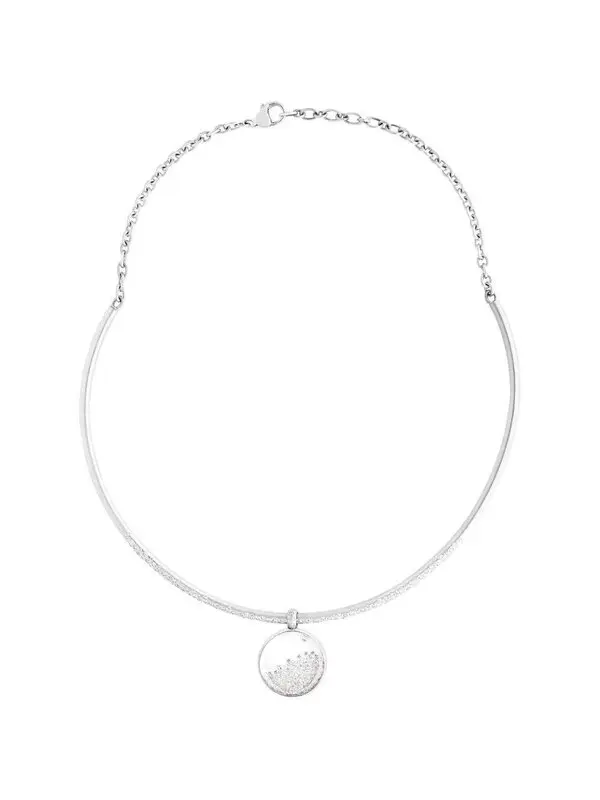 Moritz Glik Trapezio Gala Diamond Necklace - Silver