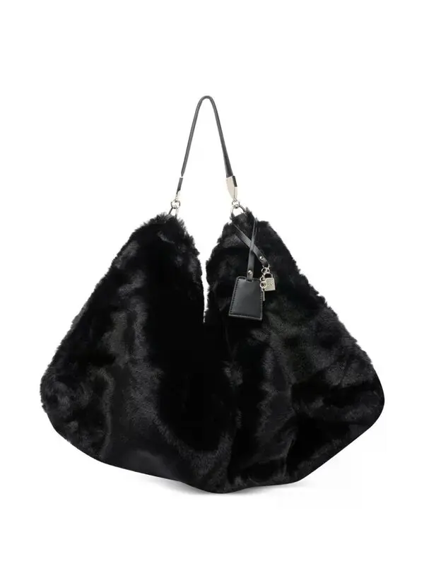 Liu Jo Faux-fur Tote Bag - Black