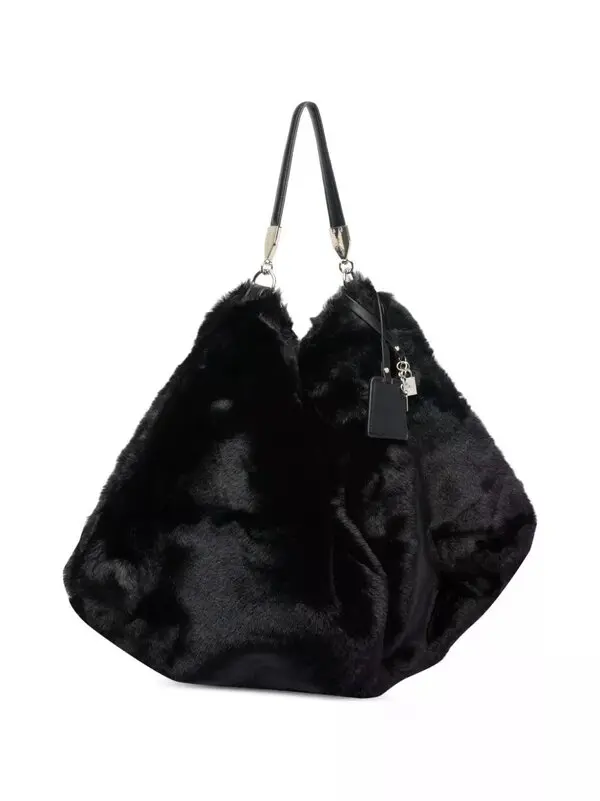 Liu Jo Faux-fur Tote Bag - Black