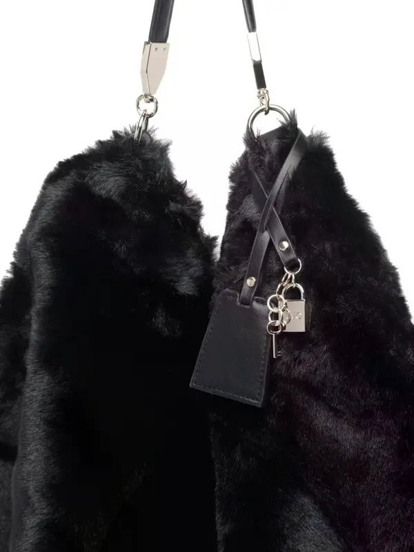 Liu Jo Faux-fur Tote Bag - Black