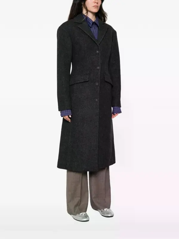 GANNI Notched-lapel Single-breasted Coat