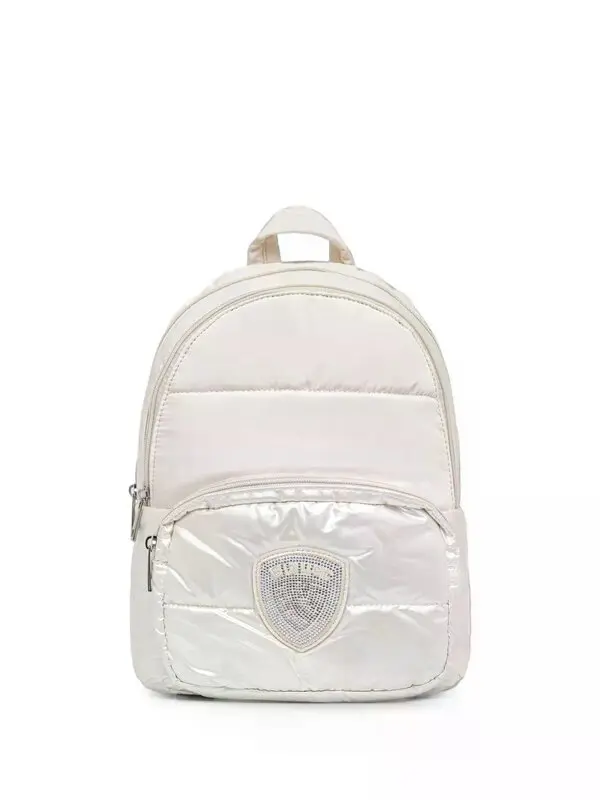 BLAUER. Quilted Crystal-embellished Backpack