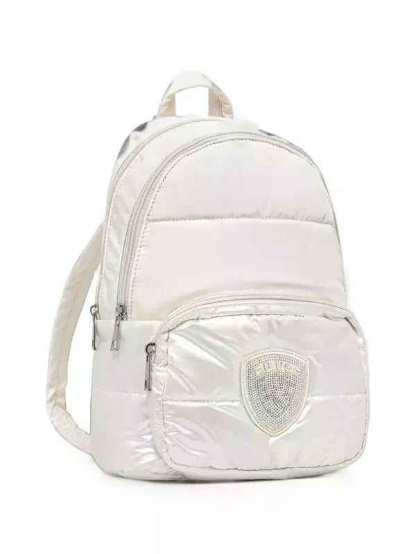 BLAUER. Quilted Crystal-embellished Backpack