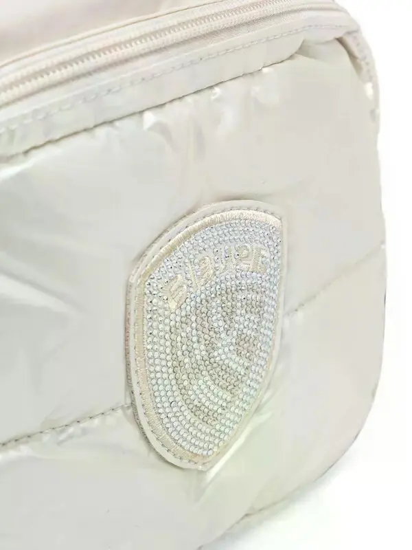 BLAUER. Quilted Crystal-embellished Backpack