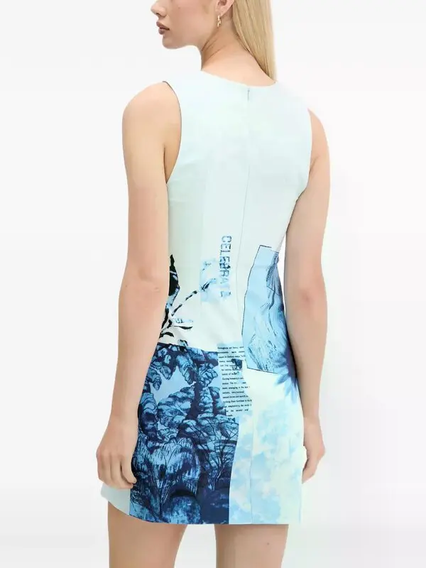 Desigual Collage Printed Sleeveless Mini Dress