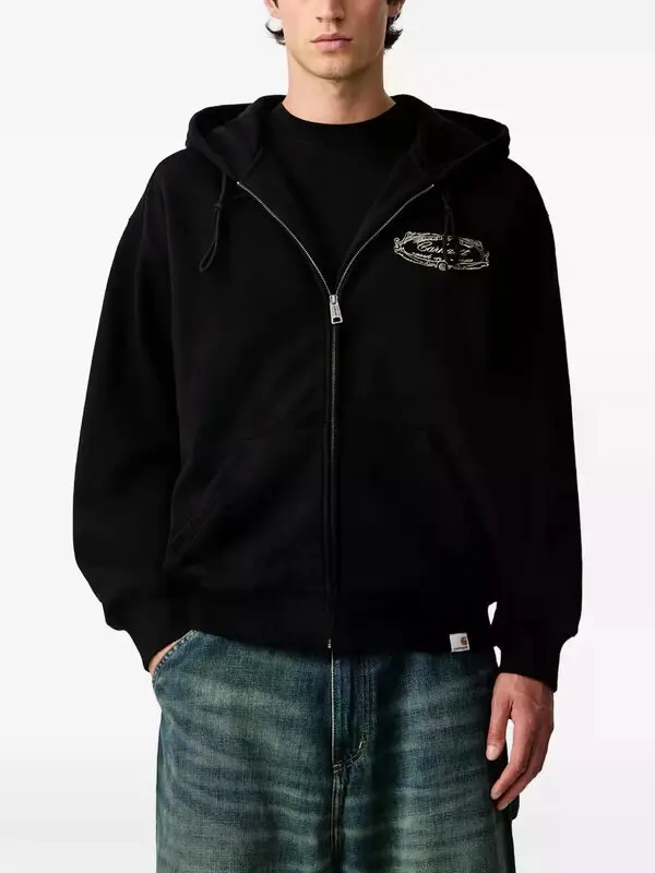 Carhartt Work In Progress Chez Wip Graphic-print Hoodie - Black