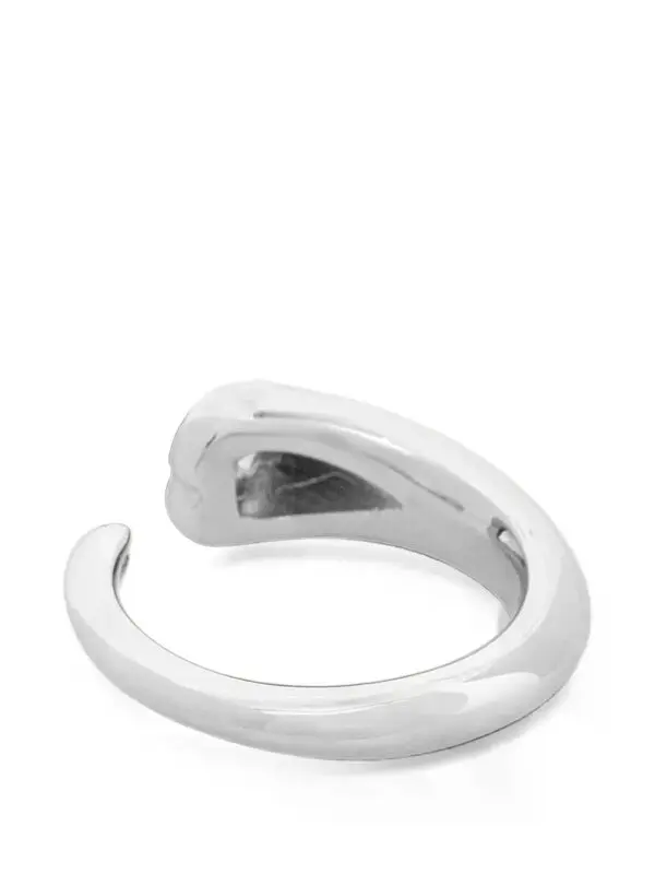 Guess Crystal Love Heart-motif Ring - Silver