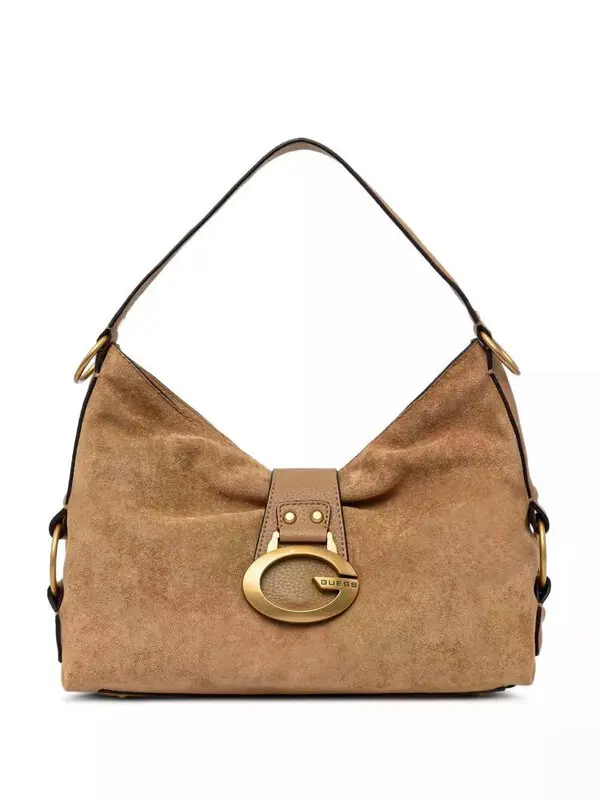 Guess Camden Logo-plaque Suede Tote Bag