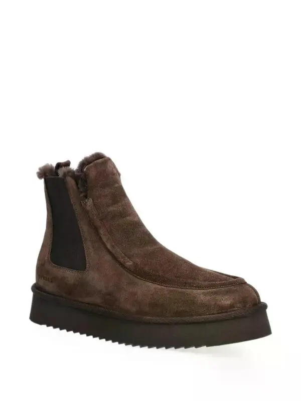 SUMMERY COPENHAGEN Shearling-lined Suede Boots