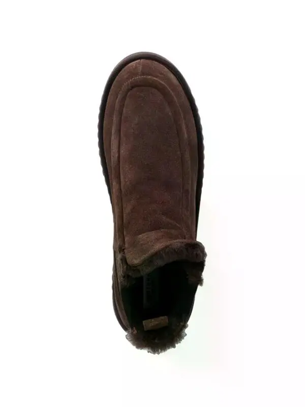 SUMMERY COPENHAGEN Shearling-lined Suede Boots