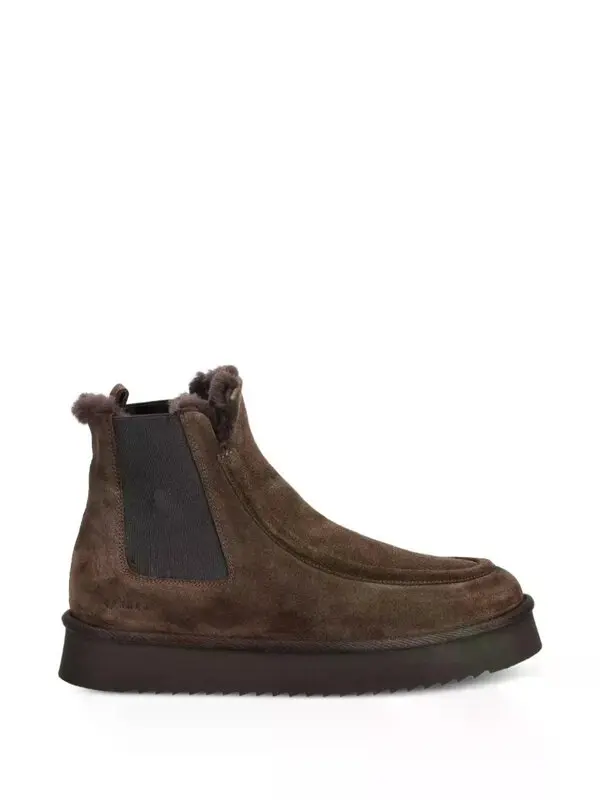 SUMMERY COPENHAGEN Shearling-lined Suede Boots