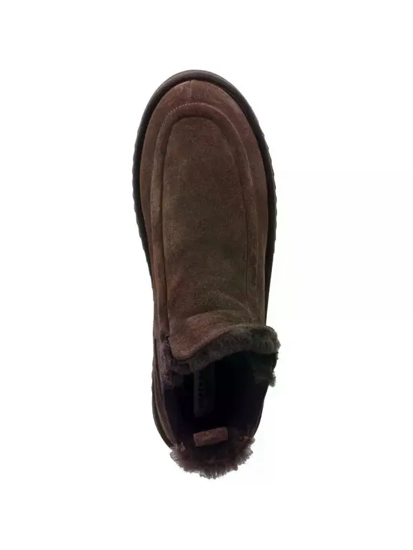 SUMMERY COPENHAGEN Shearling-lined Suede Boots
